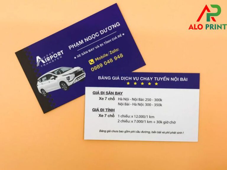 Kích thước Name Card - Card Visit - Danh Thiếp Chuẩn